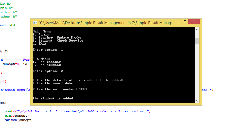 Simple Result Management System In C With Source Code Sourcecodester 